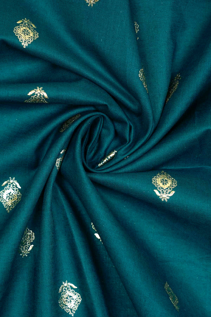 Traditional Floral Motifs Screen Printed on Cotton Fabric – Saraaha