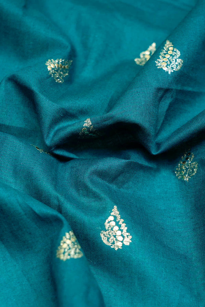 Traditional Floral Motifs Screen Printed on Cotton Fabric – Saraaha