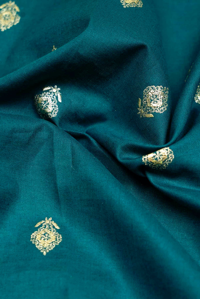 Traditional Floral Motifs Screen Printed on Cotton Fabric – Saraaha