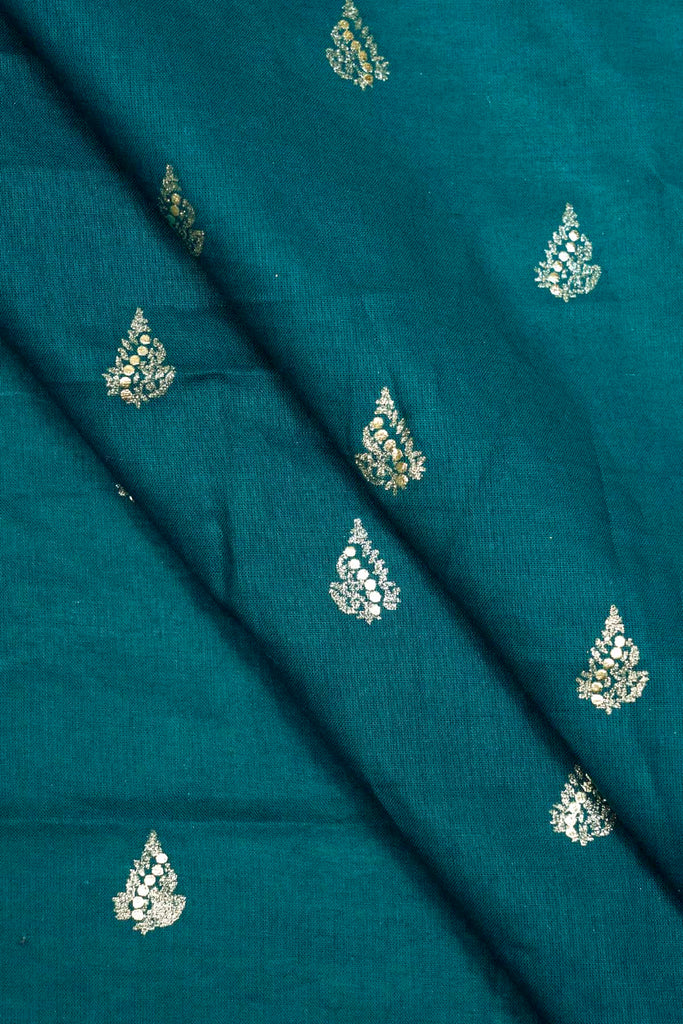 Traditional Floral Motifs Screen Printed on Cotton Fabric – Saraaha