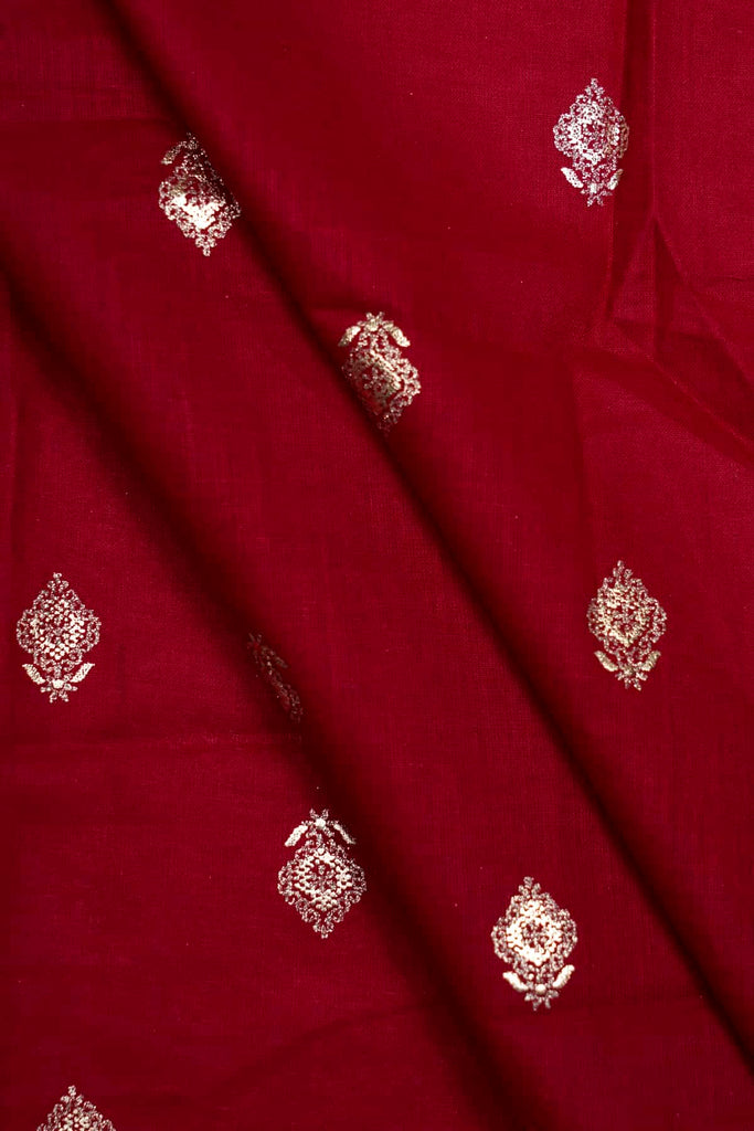 Traditional Floral Motifs Screen Printed on Cotton Fabric – Saraaha