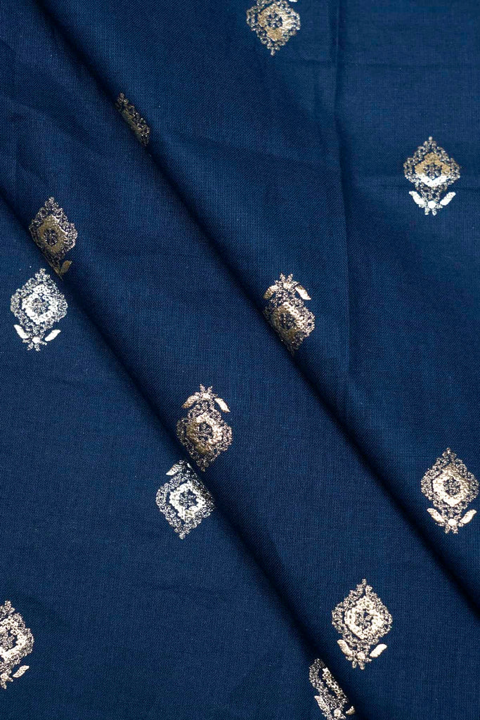 Traditional Floral Motifs Screen Printed on Cotton Fabric – Saraaha