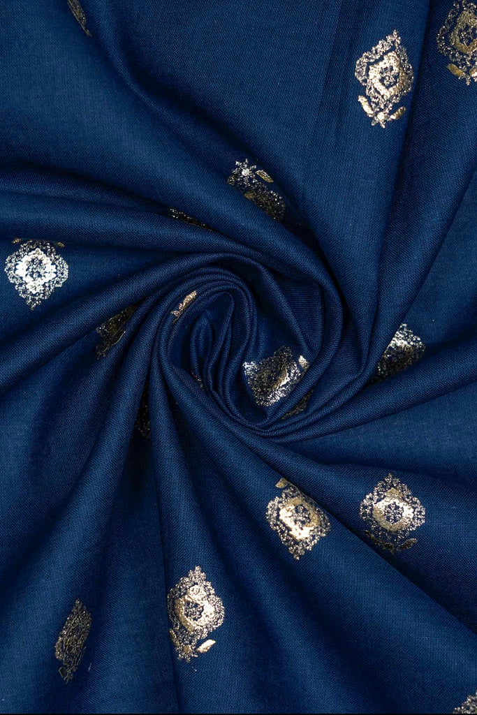 Traditional Floral Motifs Screen Printed on Cotton Fabric – Saraaha