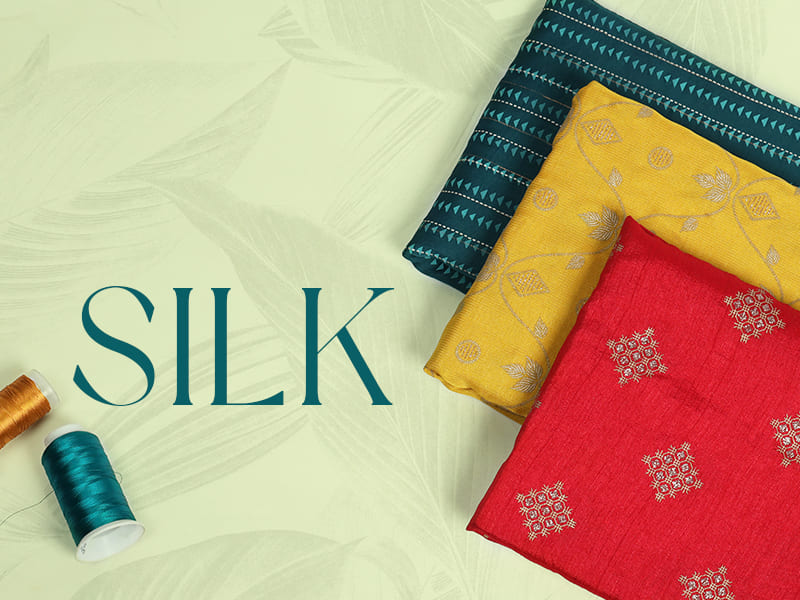 Silk Fabric - Buy Premium Quality Silk Fabric Cloth Online @ ₹182/Mtr ...