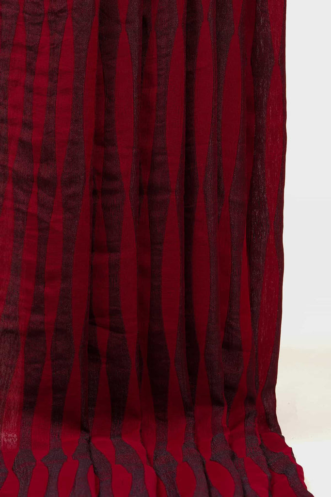 Maroon Red Dyed Merc Jacquard – Saraaha