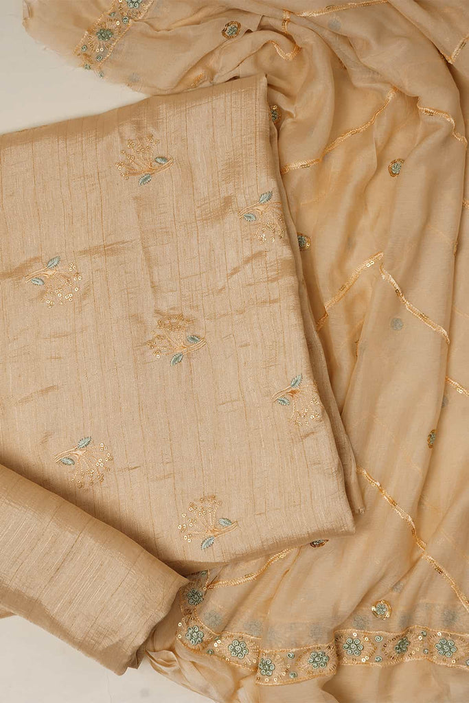 Fawn Color Unstitched Suit Set (3 piece) – Saraaha