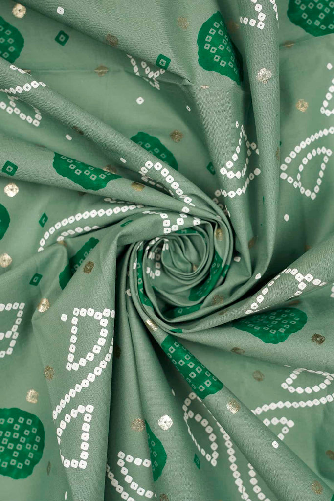 Bandhej Pattern Screen Printed on Cotton Fabric – Saraaha