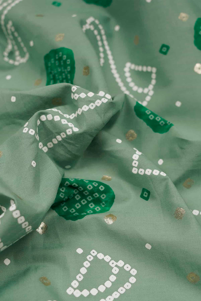 Bandhej Pattern Screen Printed on Cotton Fabric – Saraaha