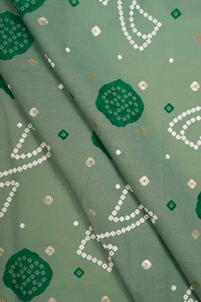 Bandhej Pattern Screen Printed on Cotton Fabric – Saraaha