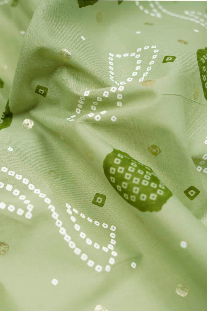 Bandhej Pattern Screen Printed on Cotton Fabric – Saraaha