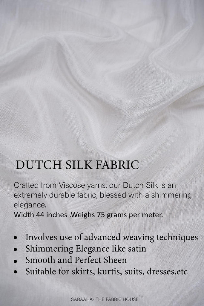 Plain White Dutch Silk Viscose Base 75 GLM – Saraaha
